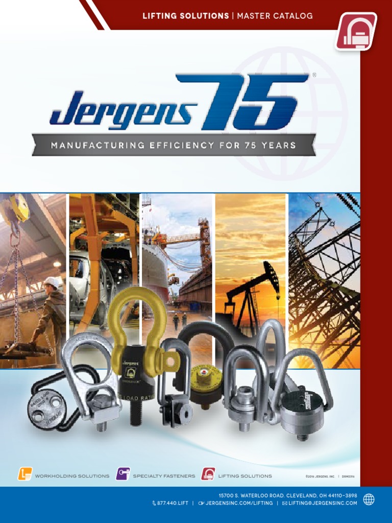 Jergens Lifting Solutions Catalog | PDF | Screw | Nut (Hardware)