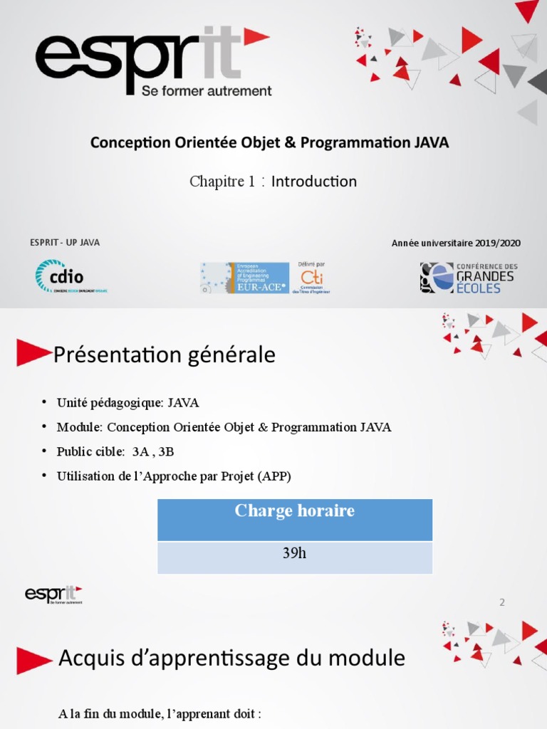 Chapitre 1 Introduction Pdf Java Langage De Programmation Programmation Informatique