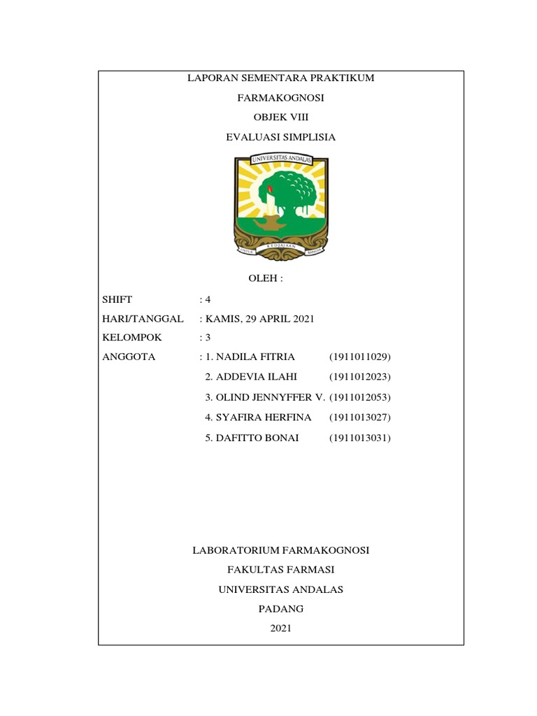 Evaluasi Simplisia Rimpang Temulawak | PDF | Memasak, Makanan, & Anggur ...