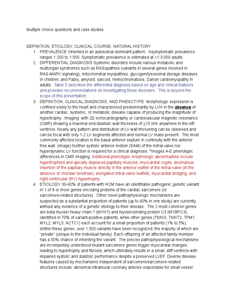 2020 Acc Hocm Guidelines | PDF | Echocardiography | Heart Valve