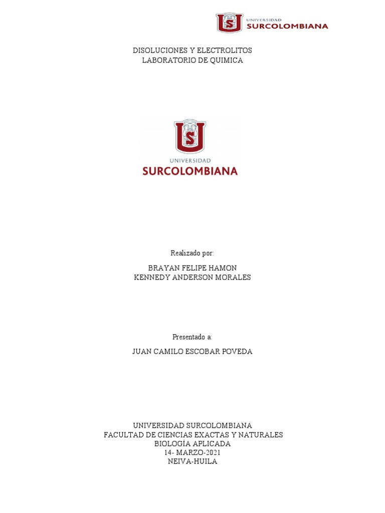 Disoluciones y Electrolitos | PDF | Solubilidad | Solvente