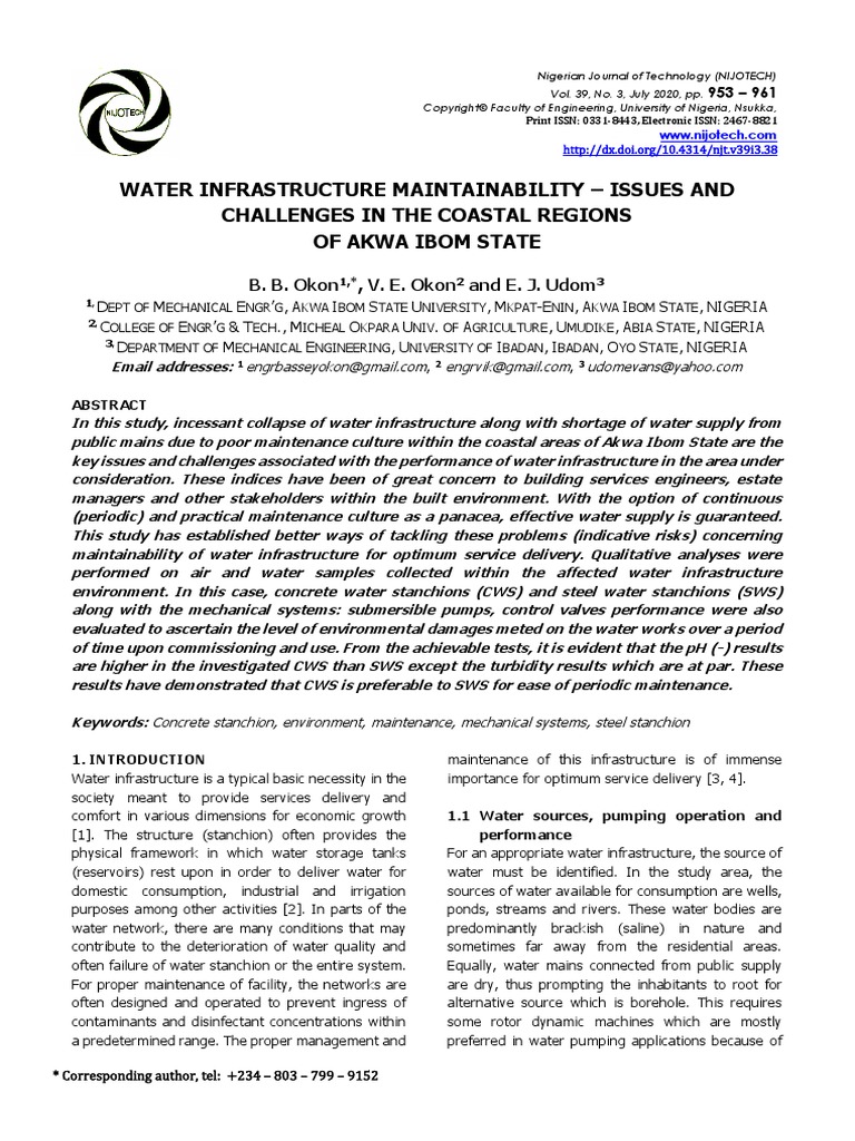 Water Infrastructure Maintainability | PDF | Ph | Corrosion