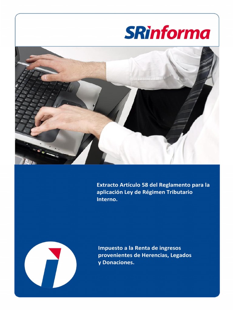 Extracto Artículo 58 Reglamento Ley Régimen Tributario Interno | PDF ...
