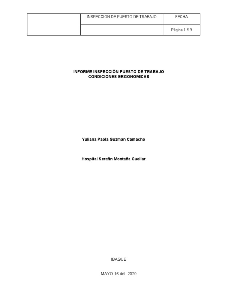 Formato Ipt - Administrativo. | PDF | Factores humanos y ergonomía