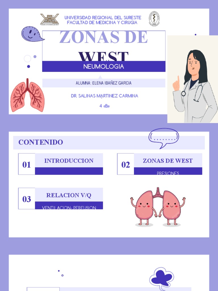 Zonas de West y Ventilación-Pefusión | PDF | Fisiología | Neumología