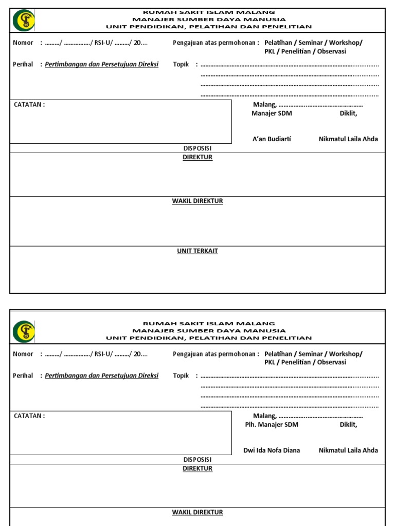 Dokumen - Tips Lembar Disposisi Surat Masuk | PDF