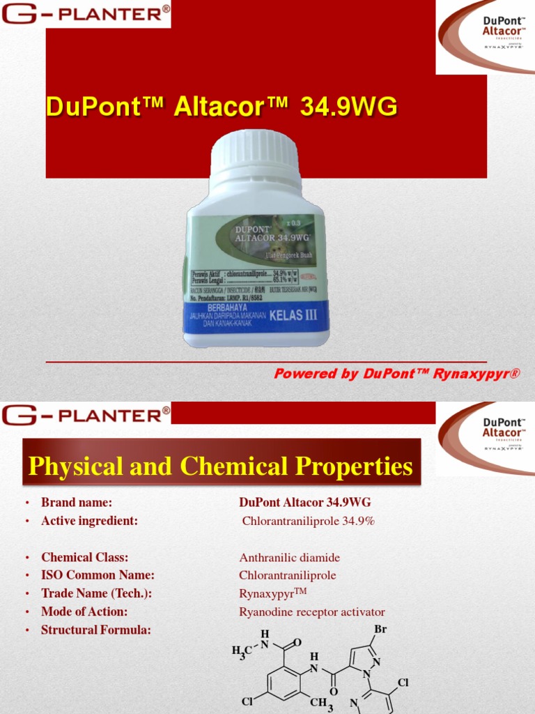 DuPont Altacor For OP 2014 | PDF | Muscle Contraction