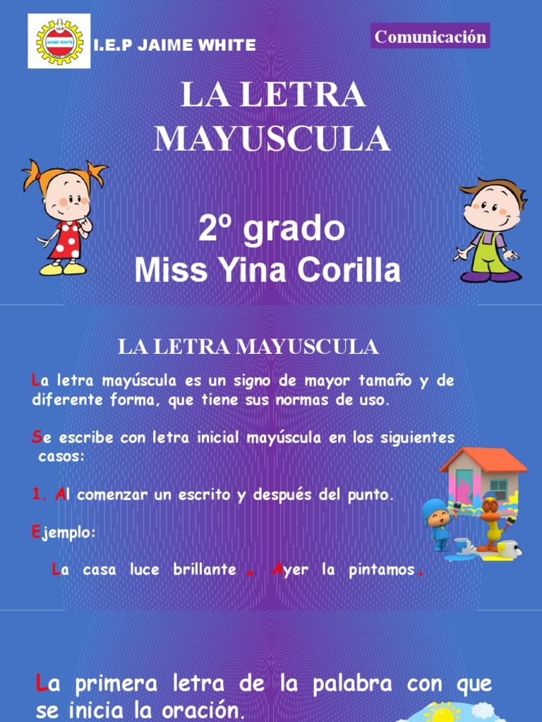La Letra Mayuscula | PDF