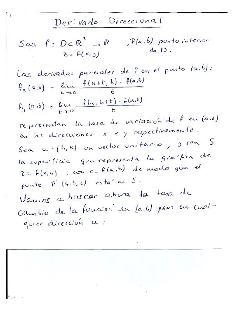 Derivada Direccional | PDF