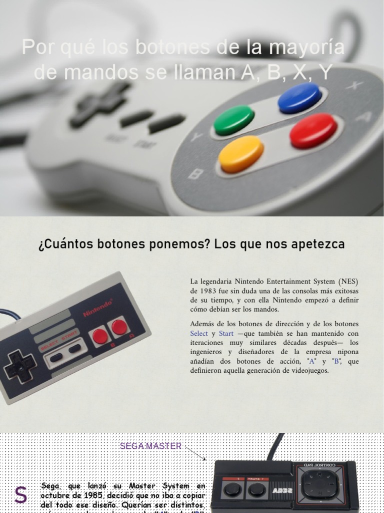 Cómo los botones de los mandos de videoconsolas adoptaron las etiquetas ...