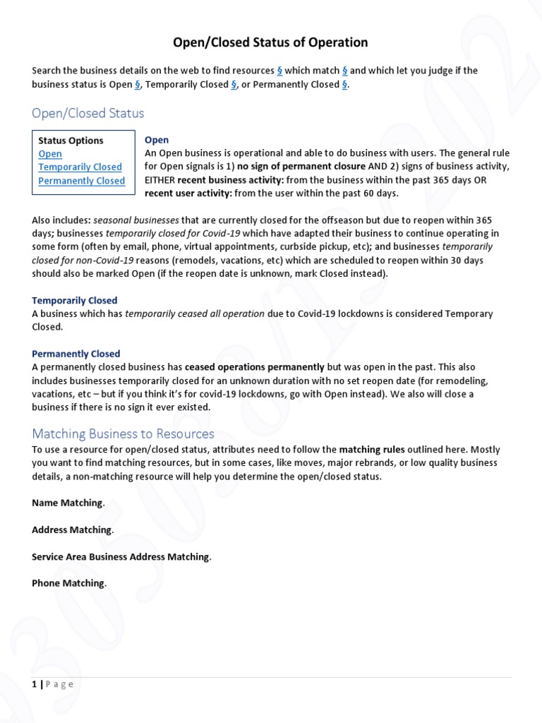 FTW - Open Closed Status (Draft) 20210617 | PDF | Websites | Wikipedia