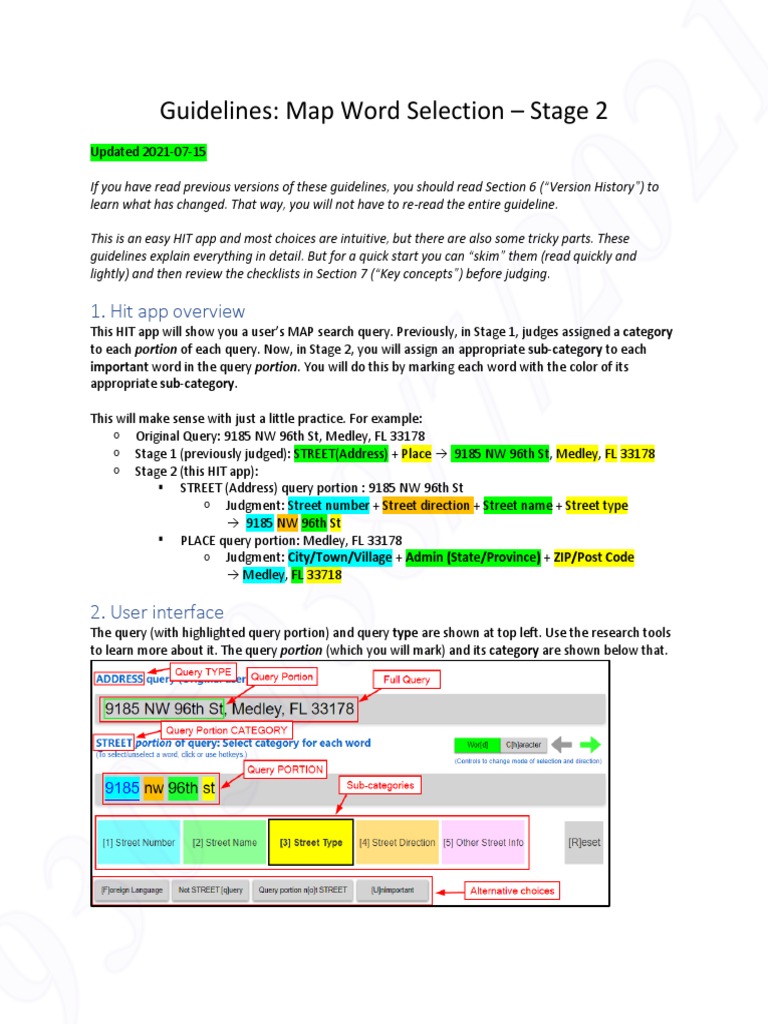 M2B - Map Word Selection - Stage 2 (MAPSv2 M2B) - v1.3 | PDF | Business ...