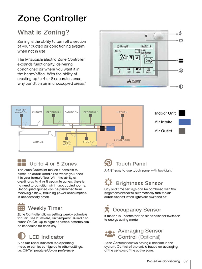 Zone Controller: Th-Large | PDF | Air Conditioning | Building Engineering