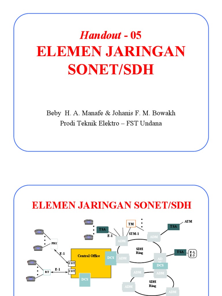 05 - Elemen Jaringan SDH | PDF | Computers