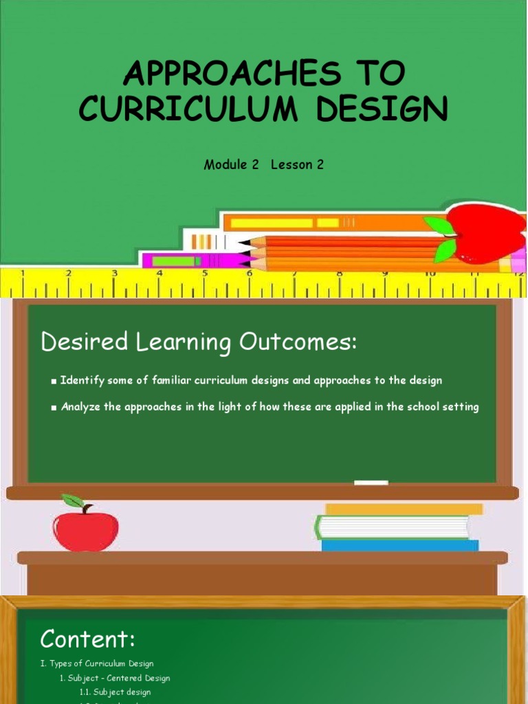 Approaches To Curriculum Design | PDF | Curriculum | Learning