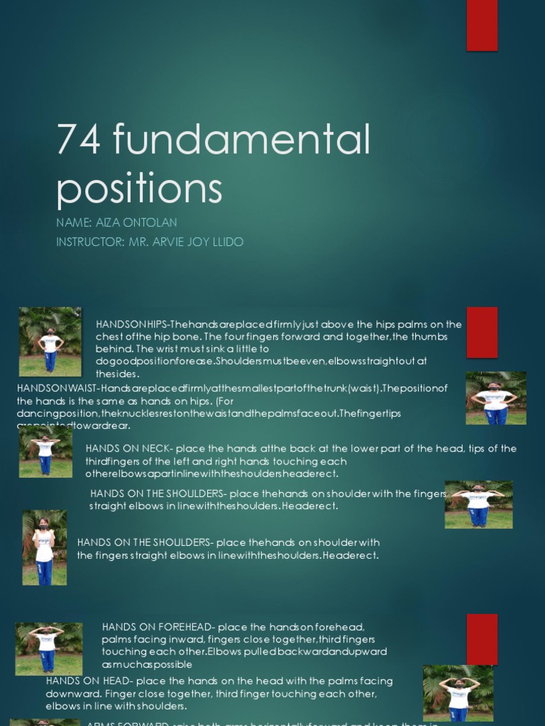 Dance and Fitness Positions Guide | PDF | Anatomical Terms Of Motion | Foot
