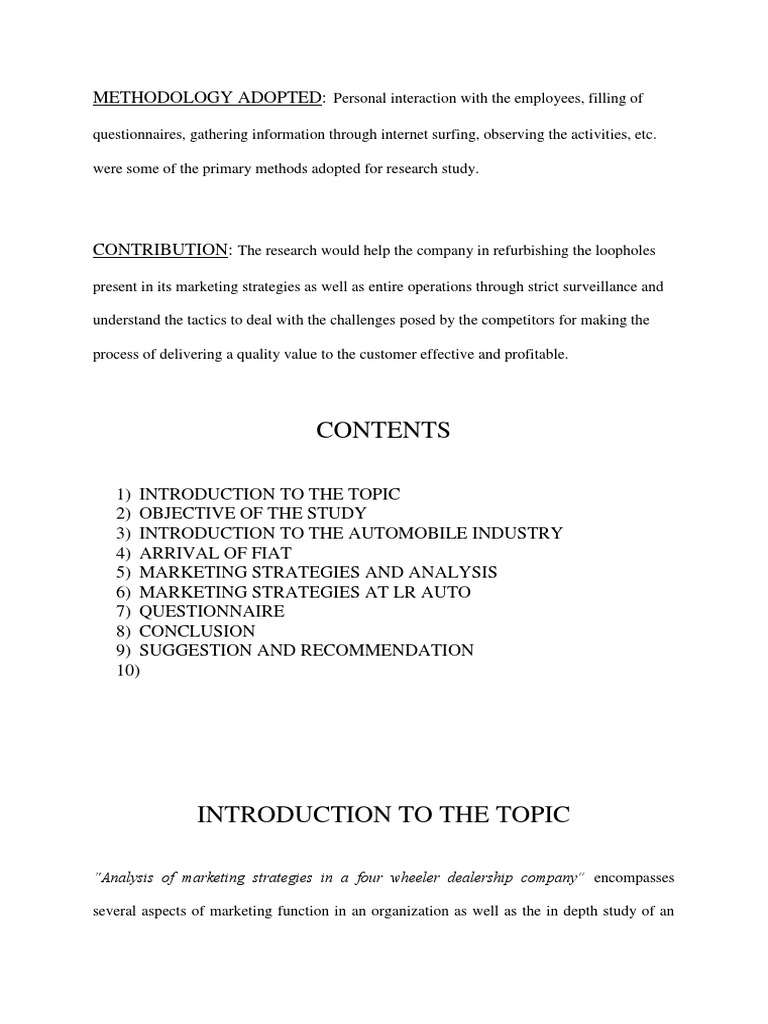 Madhu Project | PDF | Marketing | Marketing Strategy