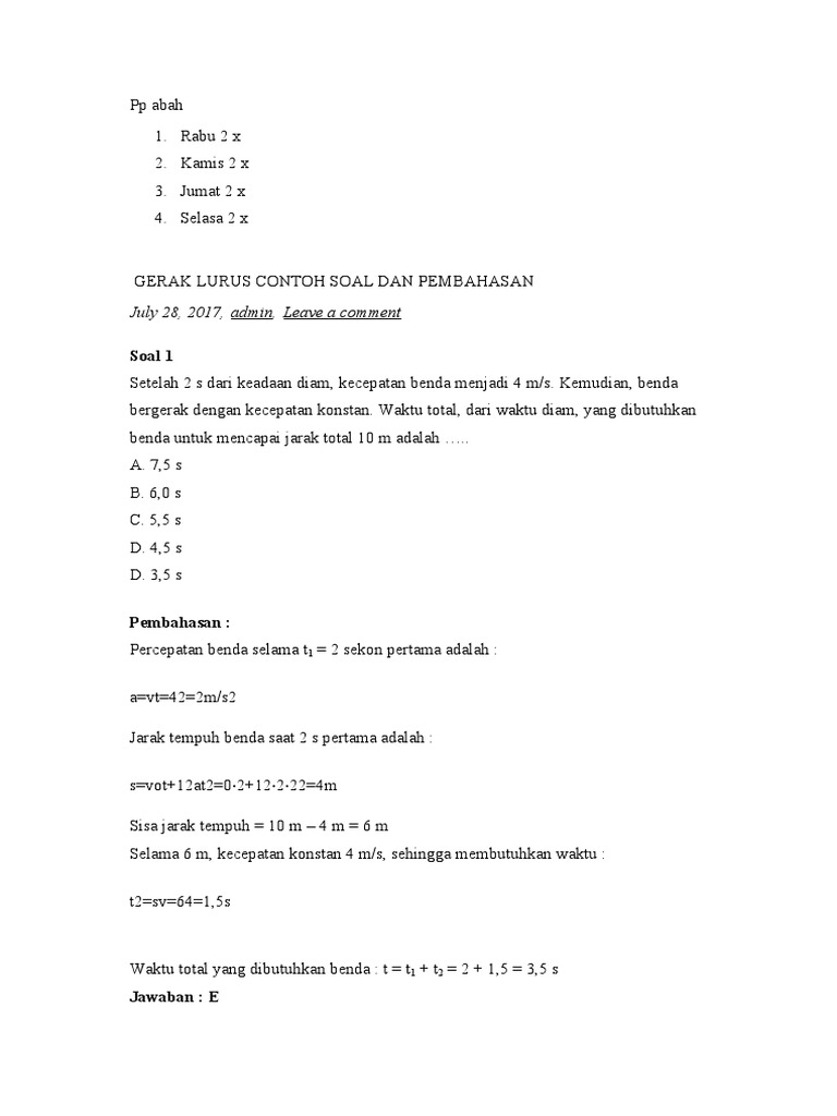 Soal Pas Fisika Kelas X | PDF | Metode & Bahan Ajar