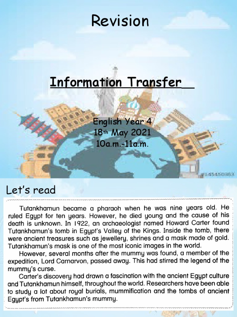Information Transfer Exercise | PDF