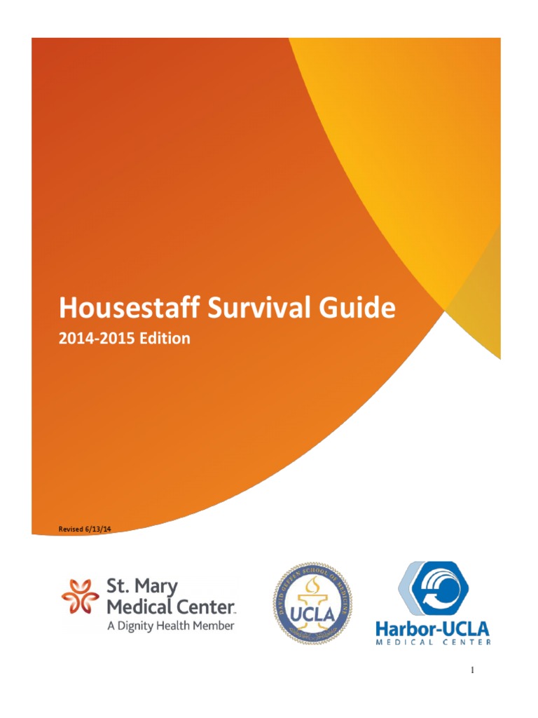 Housestaff Survival Guide 2014-2015 | PDF | Doctor Of Medicine | Patient