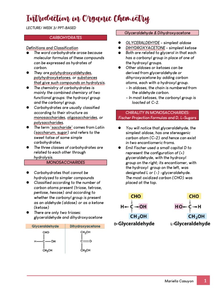 Introduction in Organic Chemistry: Carbohydrates | PDF | Carbohydrates ...