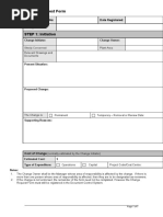 QMS Change Request Form | PDF | Accountability | Leadership