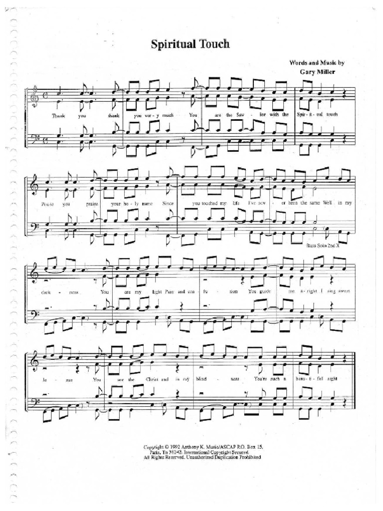 Ramón Tapales Spiritual Touch SheetMusicMobile | PDF