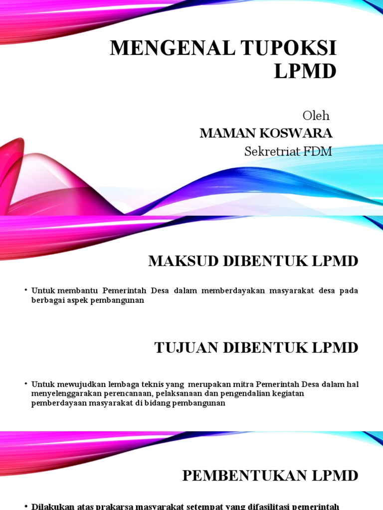 Tugas dan Fungsi LPMD Desa | PDF