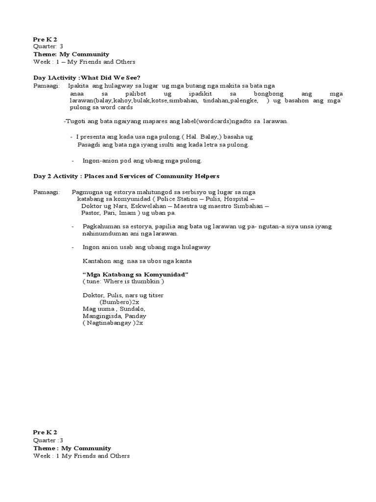 Pre K 2 | PDF