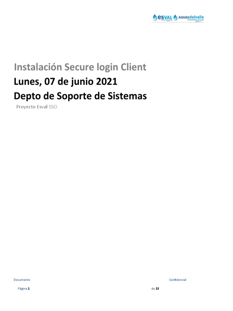 Paso 1. - Instalación Secure Login Client - VF2 | PDF | Usuario ...
