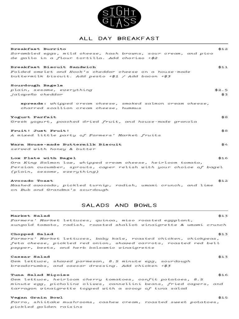 SG La Menu | PDF | Salad | Pickling