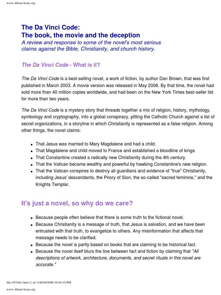 Davinci Code Pdf