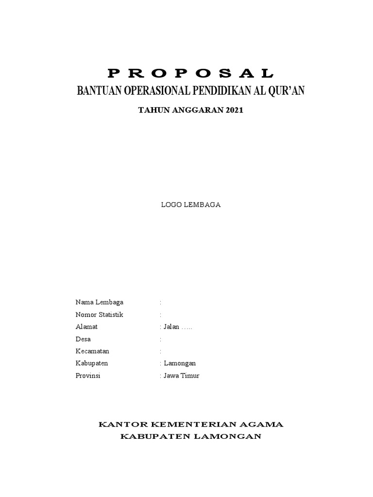 Contoh Proposal | PDF
