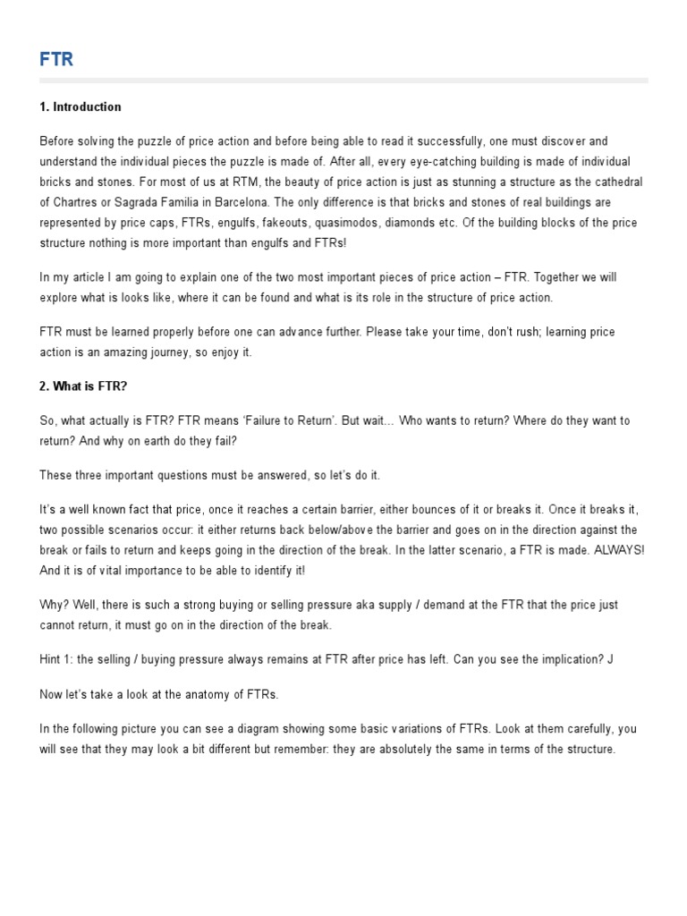 FTR RTM | PDF | Home & Garden