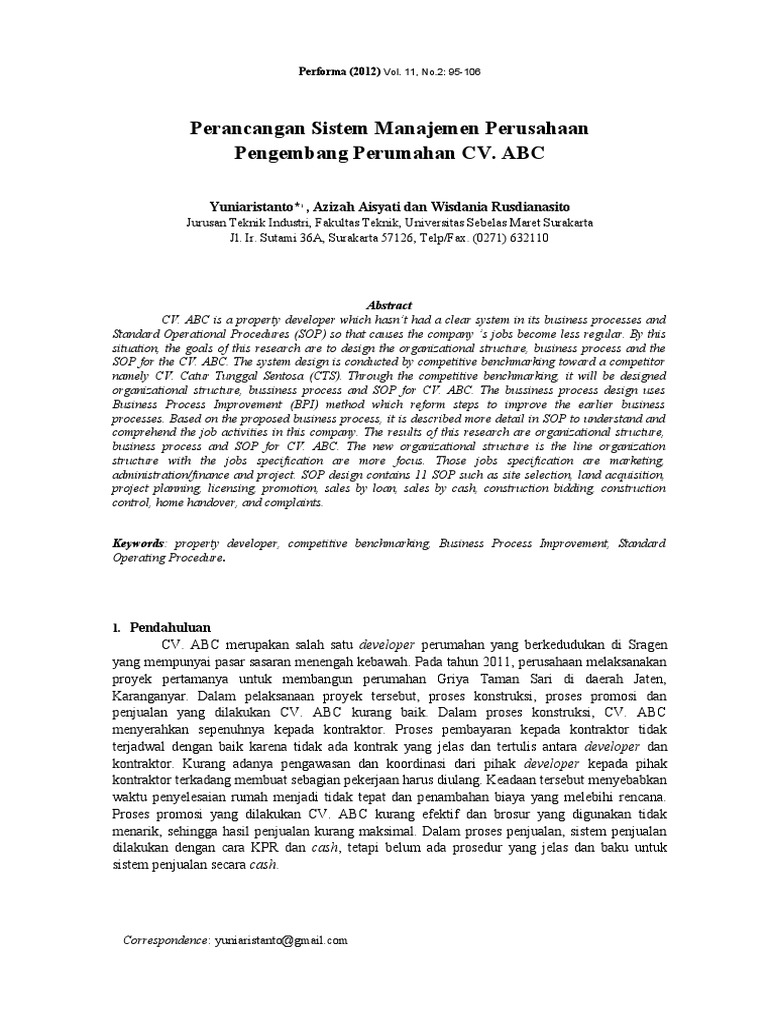 Contoh Sop | PDF | Business | Business Process