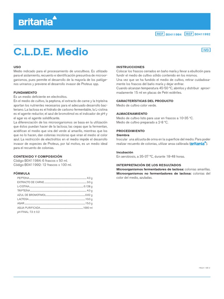 Uso y fundamentos del agar CLED | PDF | Biología | Organismos