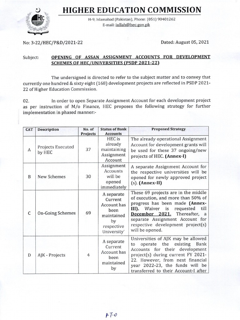 Assan Assignment Account Letter 4.8.21 - 0001 | PDF