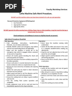 Cordless Drill Safety Operating Procedure | PDF | Personal Protective ...