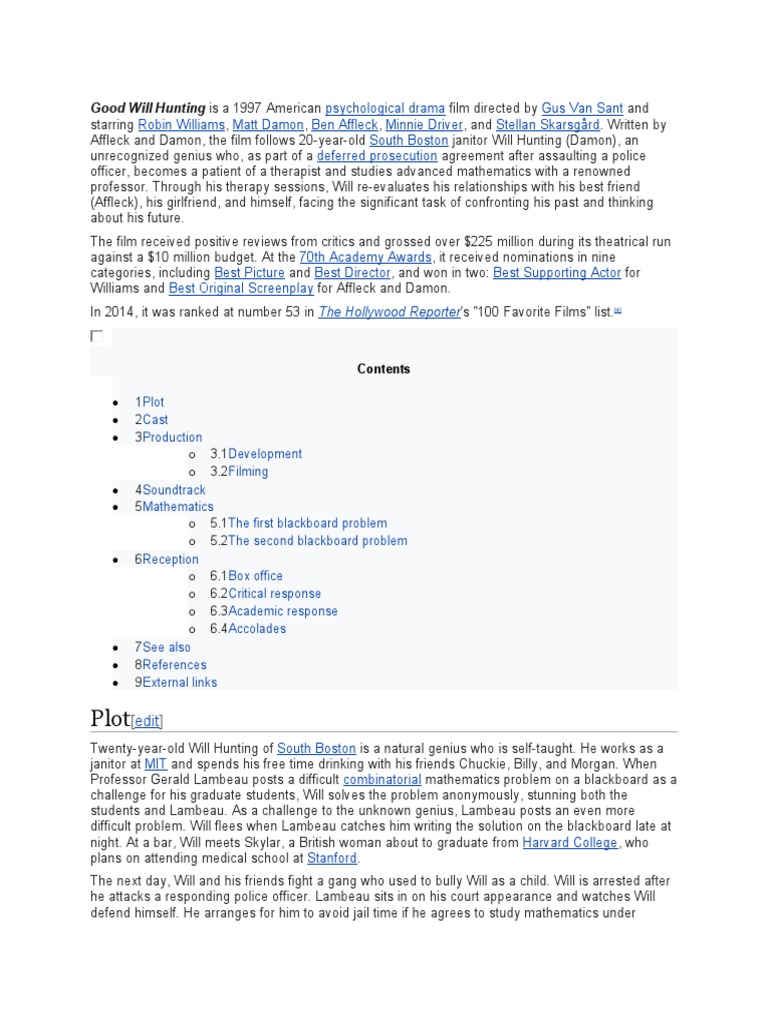 Good Will Hunting | PDF