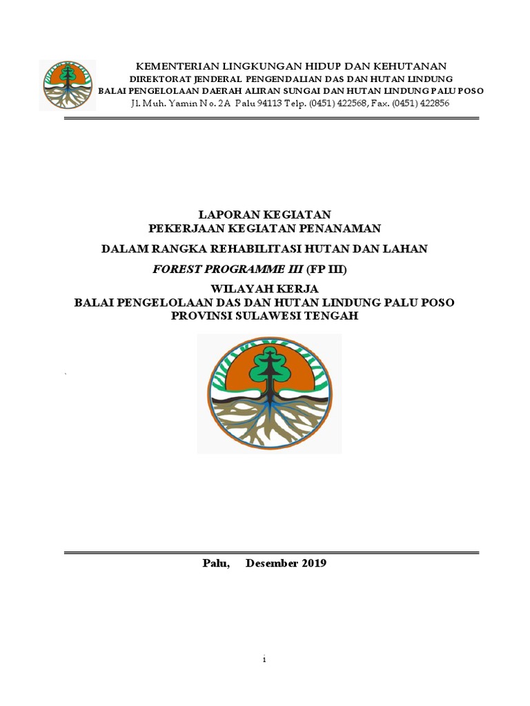 Laporan RHL P-0 Fpiii Tahun 2019 | PDF