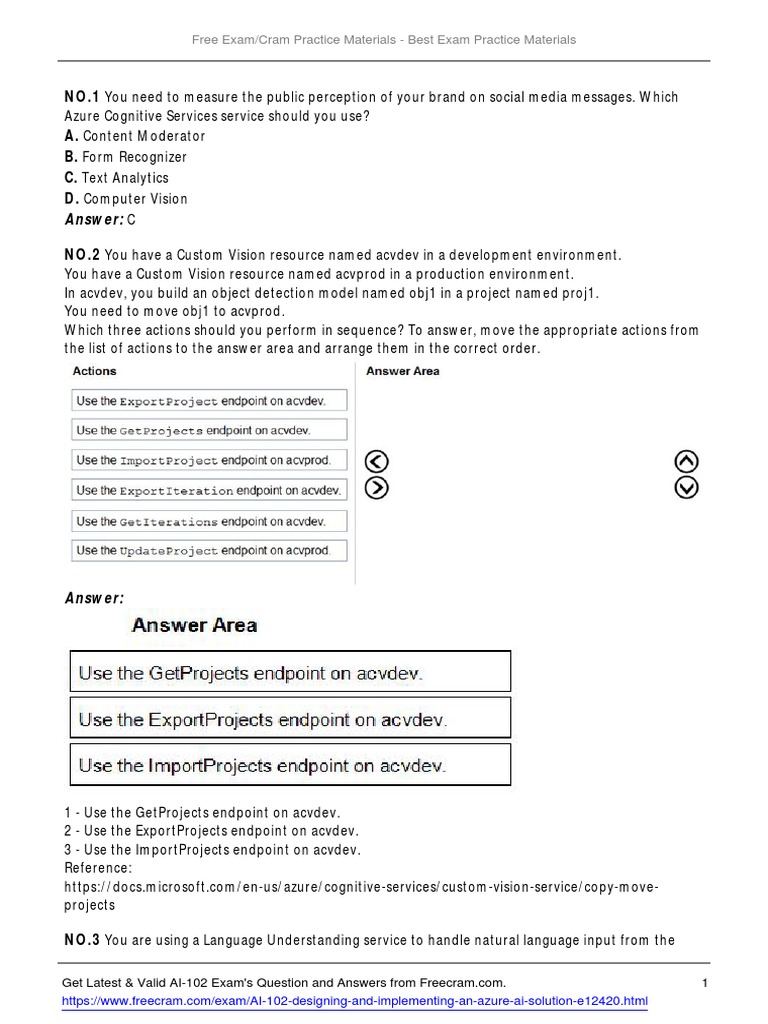 NO.1 A. B. C. D.: Answer | PDF | Translations | Command Line Interface