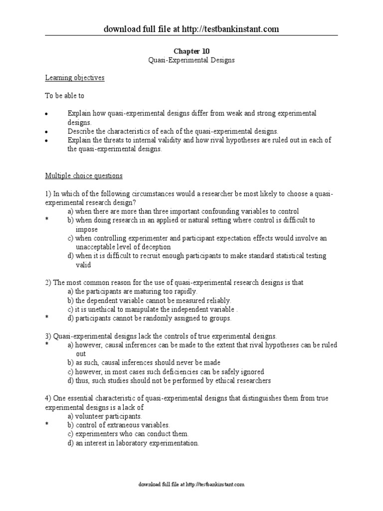 Test Bank For Research Methods Design and Analysis 11th Edition by ...