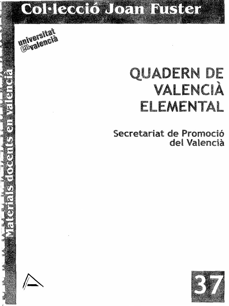 Quadern de Valencia Elemental Amb Solucionari | PDF