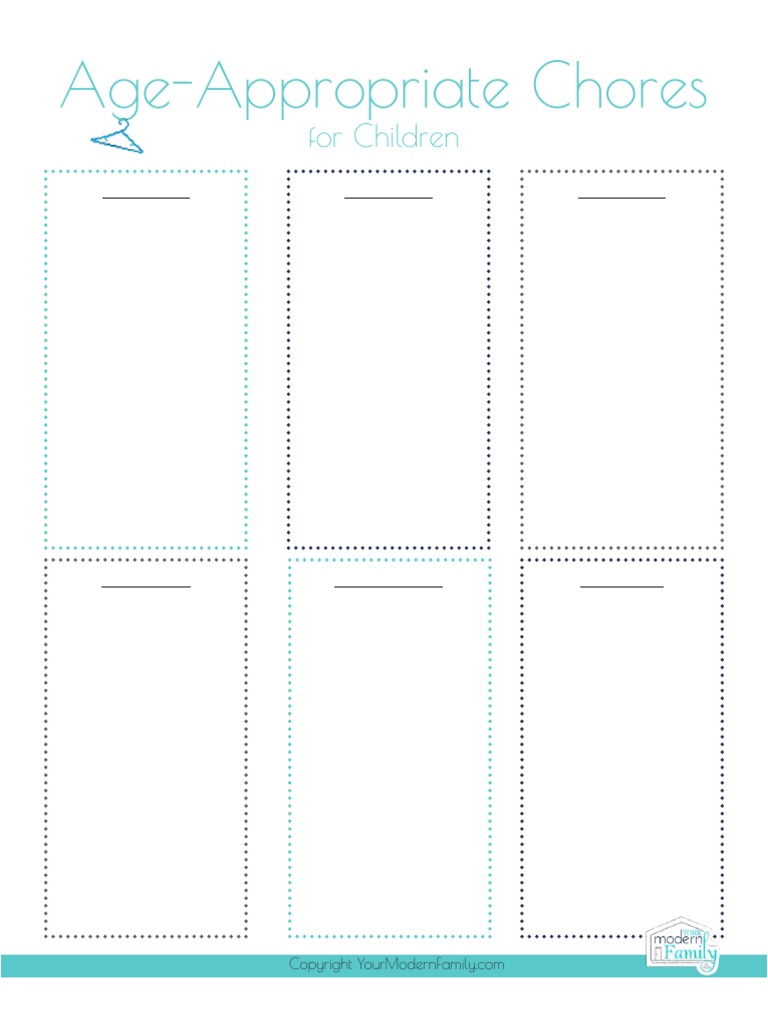 AGE-APPROPRIATE CHORE CHART PDF by YourModernFamily | PDF | Home