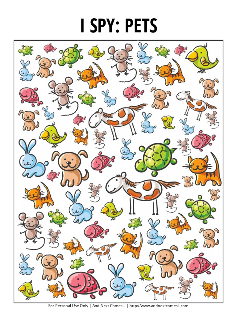 I Spy Pets | PDF