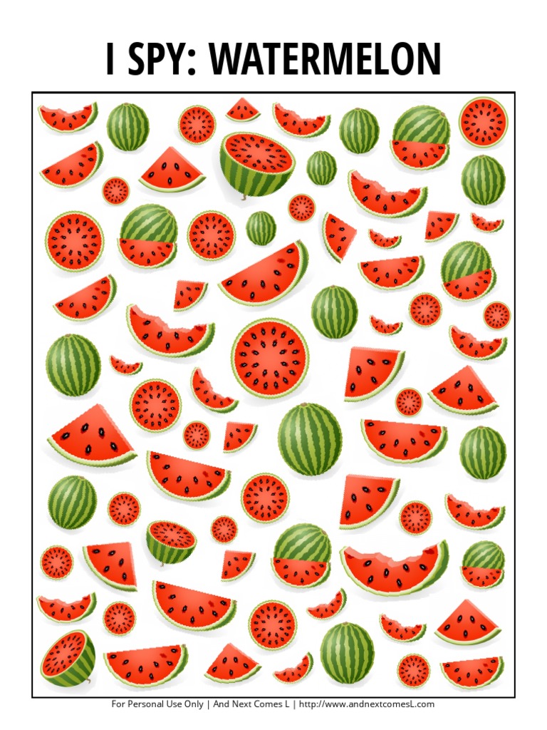 I Spy: Watermelon | PDF