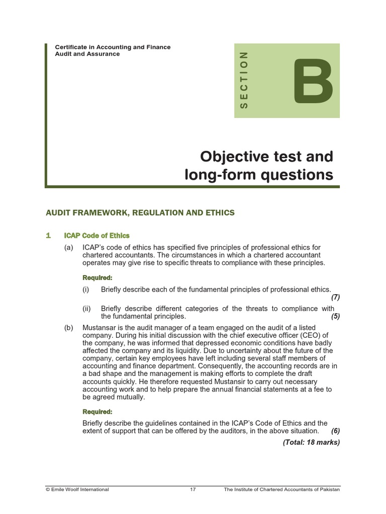 Audit Question Bank Only | PDF | Audit | Accounting