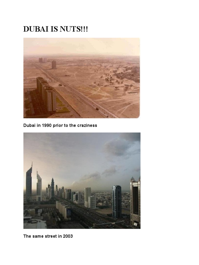 Dubai's Transformation: 1990 to Now | PDF | Dubai | Buildings And ...