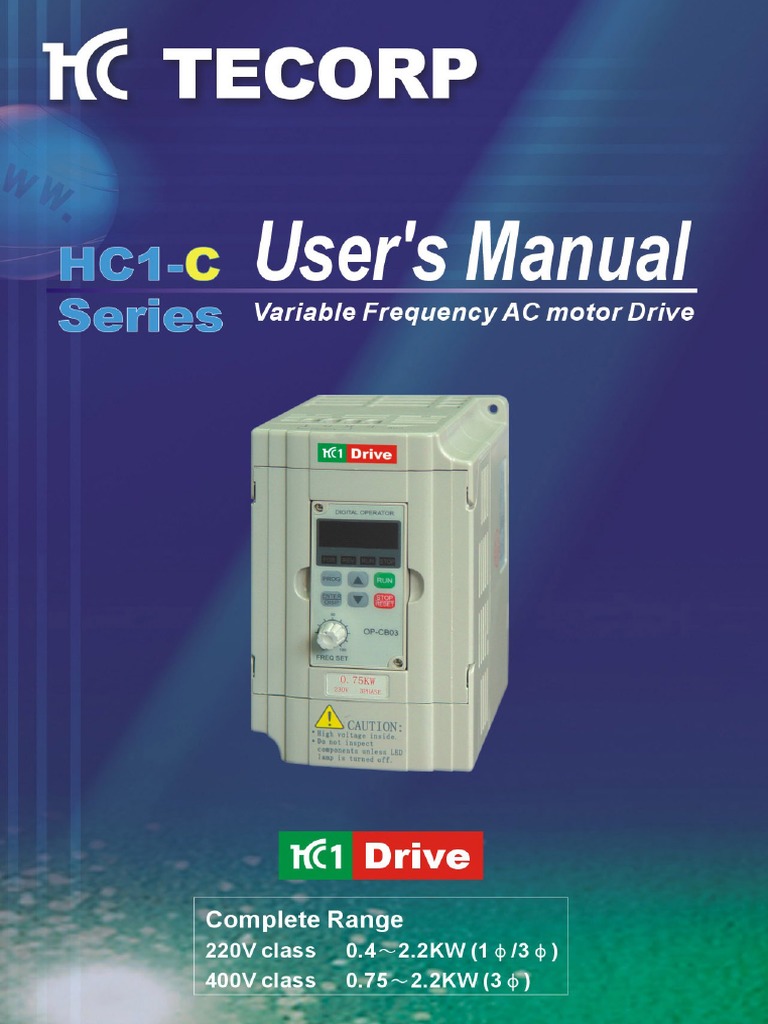 HC1 C Manual EN PDF | PDF | Power Supply | Power Inverter
