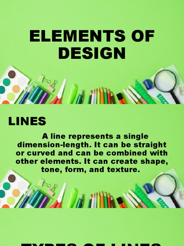 MAPEH 6: Elements of Design and Color | PDF | Shape | Color